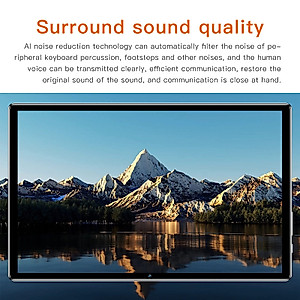 10.1 Inch 2 in 1 Tablet, Octa Core Processor 5G WiFi Tablet, 8GB RAM 256GB ROM 4G Cellular Tablet with Keyboard for Office, Business, Gaming 100‑240V Black (US Plug)