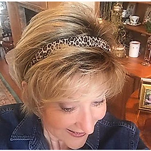 SqHair Hinged Headband fits like sunglasses providing lift and style without giving you a headache Band (Black-Crystals)