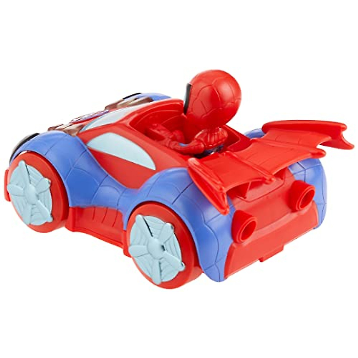 Hasbro Marvel Spidey and His Amazing Friends Glow Tech Web-Crawler Toy Car, with Spidey Action Figure, Preschool Toys, Super Hero Toys for 3 Year Old Boys and Girls and Up, Lights & Sounds