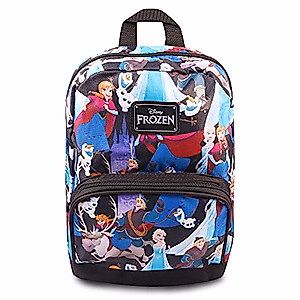 Fast Forward New York Disney Frozen Mini Backpack for Women -- Canvas Disney Frozen Backpack Purse Shoulder Bag for Adults, Teens