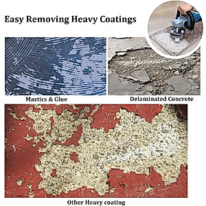 ACTINTOOL 6 inch Coating Removing Anti Slip Concrete Stone Texturing bush hammer tool for angle grinder, Concrete Patch Repair Prepare Bushing Hammer (Arbor: 5/8"-11 Threaded)