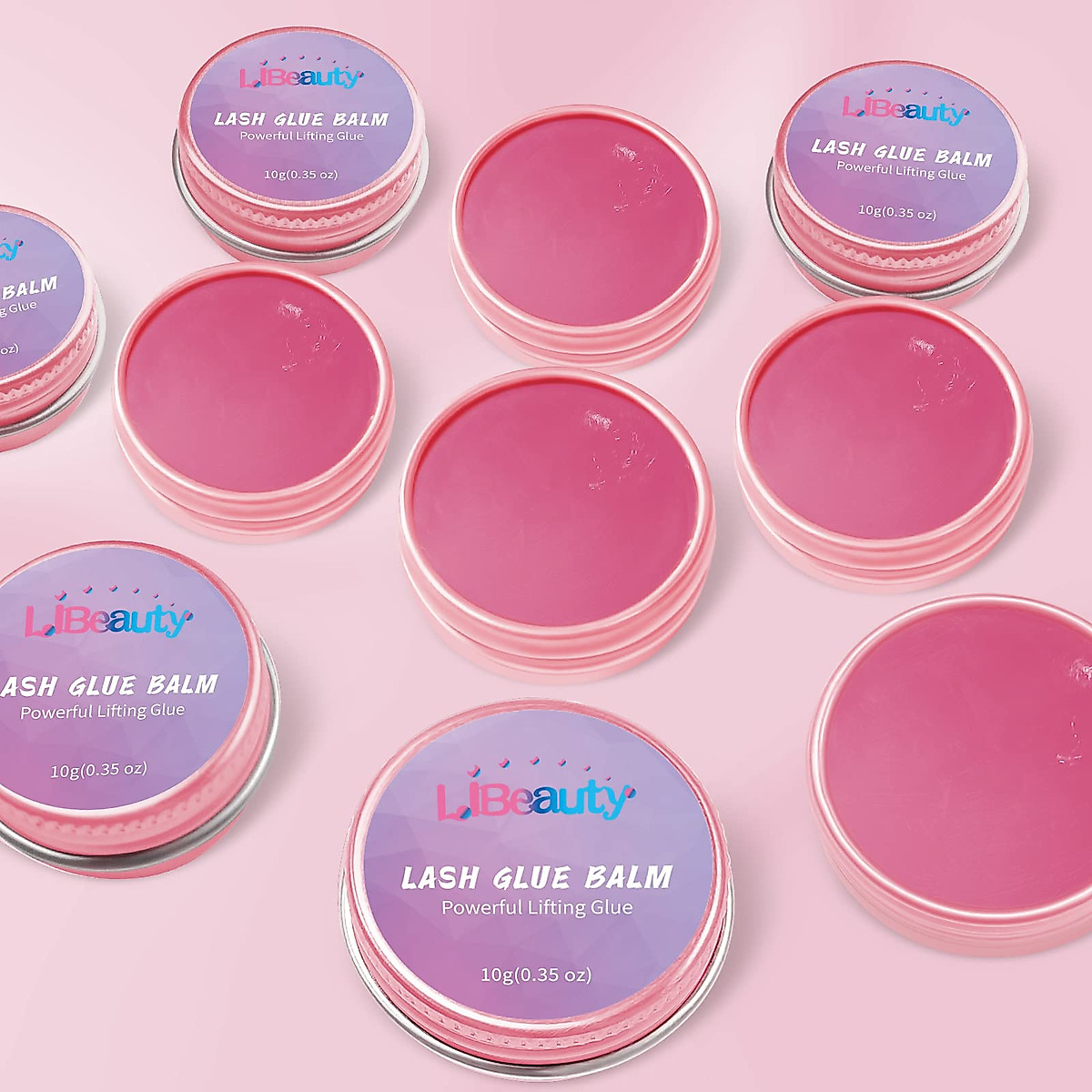 Libeauty Lash Lift Glue Balm Lash Lift Adhesive Strong Sticky Fruit Flavor Eyelash & Eyebrow Perm Glue Balm Brow Lamination Gel