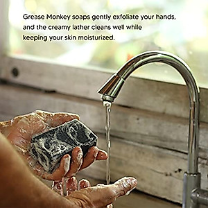 Bali Soap - Grease Monkey Soap Bar - Natural, Vegan & Handmade Soap for Men - Gifts for Mechanics - Hand, Face & Body Bath Soap - 7oz Each