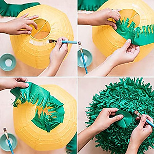 Simetufy 320 Sheets Tissue Paper Bulk, 32 Colors Gift Wrapping Colored Tissue Paper, 8" x 12" Premium Quality Art Craft Rainbow Paper Flowers, Pom Poms Crafts or Garland