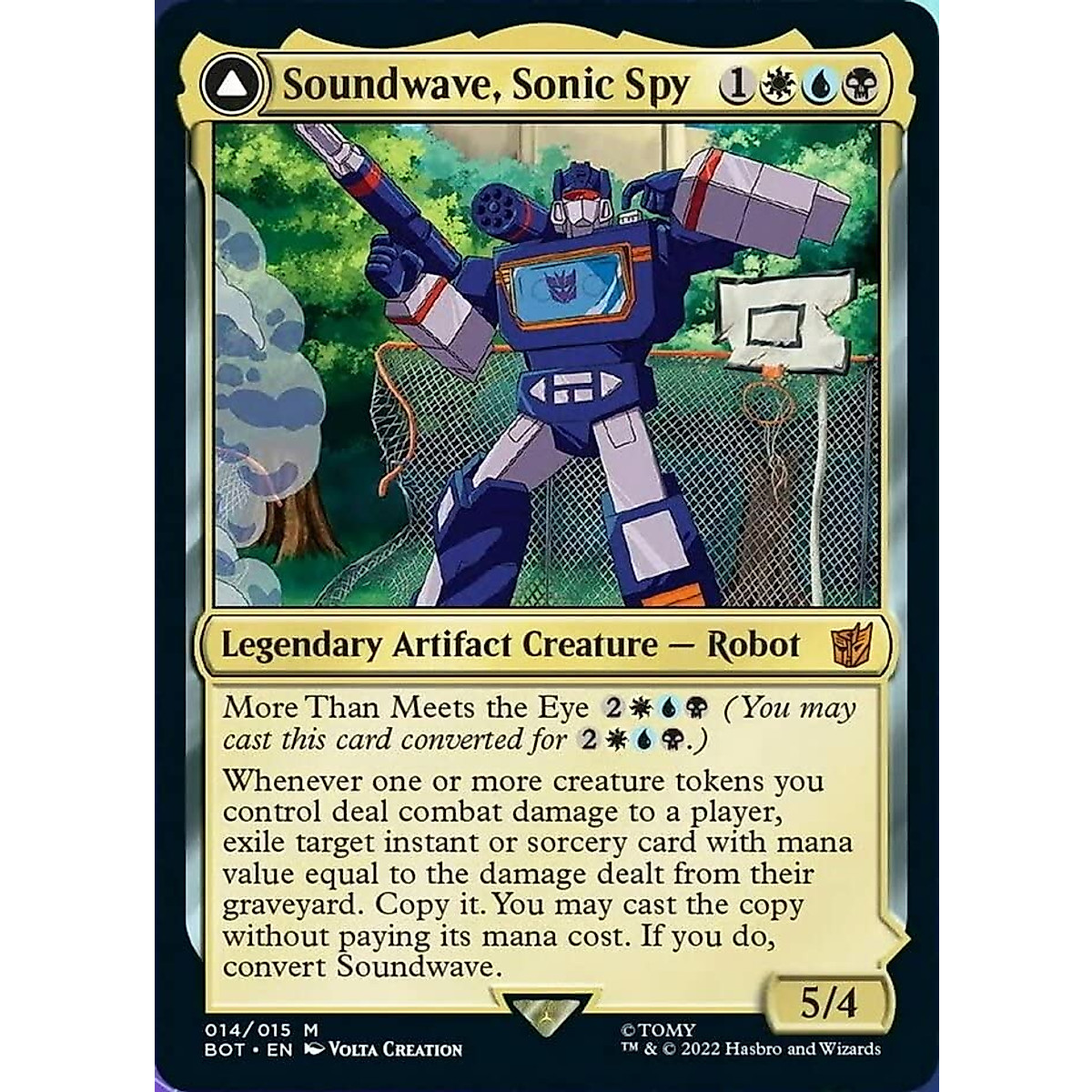 Magic: the Gathering - Soundwave, Sonic Spy // Soundwave, Superior Captain (014) - Transformers