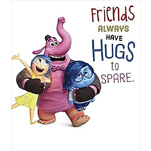 Disney inside out friends always hugs to spare birthday card