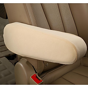 AUCELI 2 Pcs Car Front Seat Armrest Covers, Cloth Fabric Armrest Protectors, Direct Replacement Center Console Lid Armrest Cover Skin, Universal Accessories for Car, SUV, Truck and Van