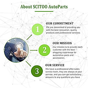 SCITOO Keyless Entry Remote Control Key Fob Clicker Transmitter 4 Buttons 1PC fits 2007-2016 Chevrolet Buick GMC Pontiac Cadillac Saturn Suzuki M3N5WY8109 OUC60270 OUC60221N 850K60270