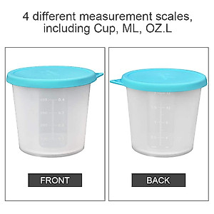 SOPHICO Ice Cream Pint Containers with Silicone Lids, Freezer Food Storage Tubs for Homemade IceCream, Meal Prep, Yogurt and Soup, Airtight & Dishwasher Safe (MEDIUM, 4 Pack)