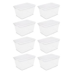 Sterilite 58 Qt Storage Box 8pcs