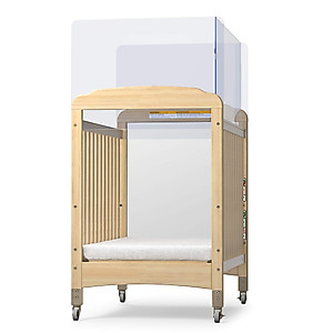 Foundations CareShield 3-Sided Crib Divider for Serenity Cribs, Clear Plexiglass Protective Barrier System for Child Care Centers, Quick Installation, Increases Capacity