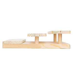 TANG SONG 1 PCS 3- Layers Stepped Wooden Glasses Holder Sunglass Organize Display Stand Blind Box Doll Display for Office Desk Home Decor Gifts