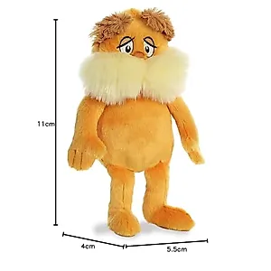 Aurora® Whimsical Dr. Seuss™ The Lorax Stuffed Animal - Magical Storytelling - Officially Licensed - Orange 12 Inches