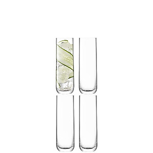 LSA Interntional Borough Highball 420ml Clear x 4