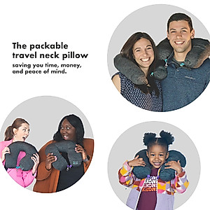 Zipplicity Neck Pack: The Ultimate Travel Companion - 6lbs Luggage Capacity, Secure Front Pocket, Hand-Sewn Comfort, Avoid Baggage Fees, and Keep Your Valuables Safe (Sporty Navy)