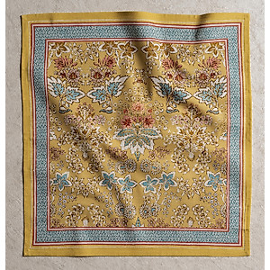 Maison d' Hermine Napkin 100% Cotton Set of 4 Decorative Washable Table Cloth Napkins, Dining, Home, Wedding, Banquet, Buffet, Marquise - Spring/Summer (20”x20”)