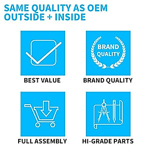 PEYNIR 2pcs Headlight Halogen Driver Passenger Side Clear Lens W/Bulb Headlamp 14909532 GM2500112 25949657