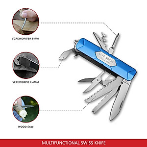 Swiss Eagle Hiker Multi-Tool Pocket Knife with 11 Functions