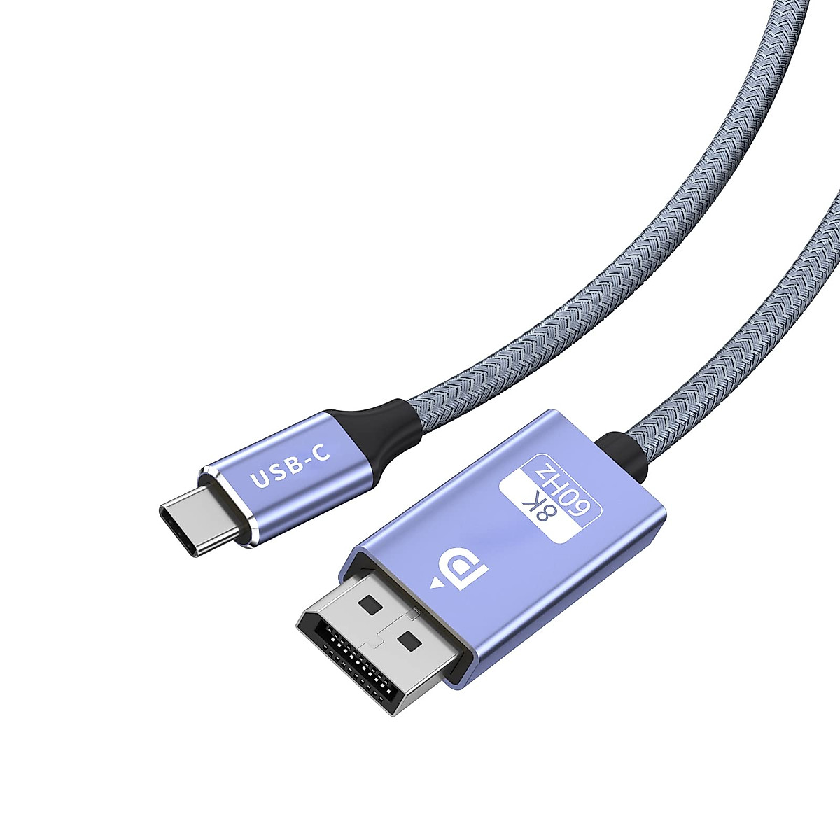 LEIMASHI Bidirectional 8K USB C to DisplayPort 1.4 Cable 6.6Ft (8K 60Hz,4K 144Hz), Reversible USB Type C to DP Cable 32.4Gbps Compatible with Thunderbolt 4/3 for MacBook Pro/Air, iPad, Samsung Galaxy