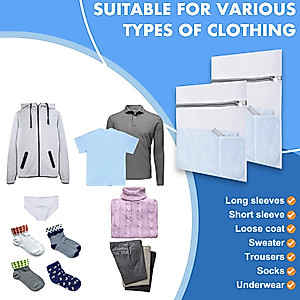 2Pcs Laundry Bags, Durable Small Fine Mesh Laundry Bags, Lingerie Bags for Washing Delicates (1Large 1Medium) Make Your Life Better