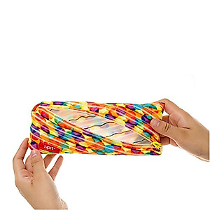 ZIPIT Colorz Pencil Case/Cosmetic Makeup Bag, Small Bubbles