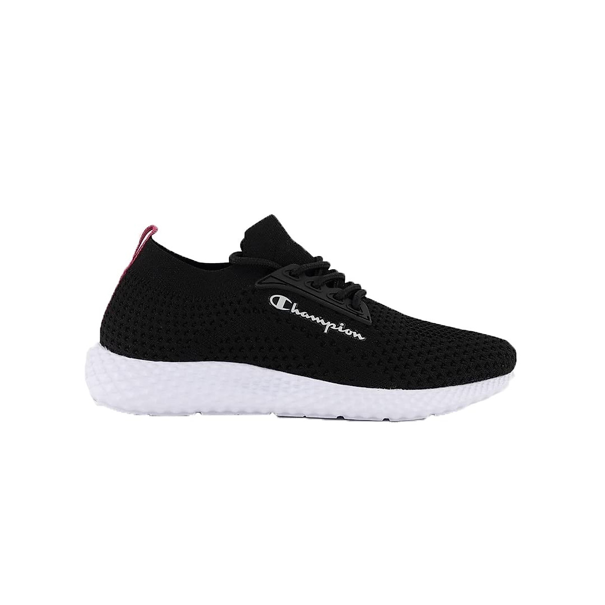 Champion Women's Low-Top Trainers Sneakers, Black Fuchsia Kk002, 9.5