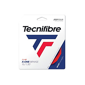 Tecnifibre X-One BIPHASE 1.18 Unisex Adult Tennis Cord, Red, 12 m