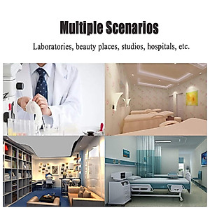 SFKLYU Dental Stool Dentist Chair PU Leather Assistant Stool Chair Height Adjustable Doctor Chair Stool with Backrest 360 Degree Manual Lifting,B