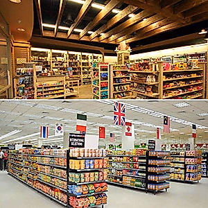 KALINA 2FT LED Tube Lights, 8W (25W Fluorescent Bulb Replacement), 6000K Cool White, Ballast Bypass, Frosted Cover, Pack of 4