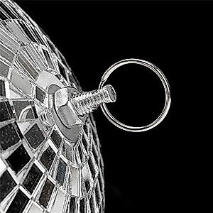 Alytimes Disco Ball -6-Inch Cool and Fun Silver Hanging Party Disco Ball –Big Party Decorations, Party Design (6 inch)