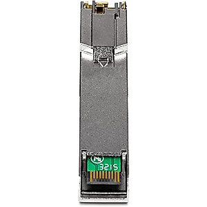 TRENDnet 1000BASE-T RJ-45 Copper SFP Module, 100m (328'), Hot Pluggable, IEEE 802.3ab, Supports Data Rates Up to 1.25Gbps (TEG-MGBRJ)