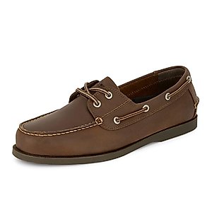 Dockers Men’s Vargas Leather Handsewn Boat Shoe,Rust, 8.5 M US