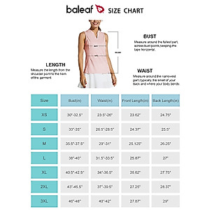 BALEAF Women's Sleeveless Tennis Shirts Lightweight Quick Dry V-Neck Golf Top Tank Tops Polo Pink M