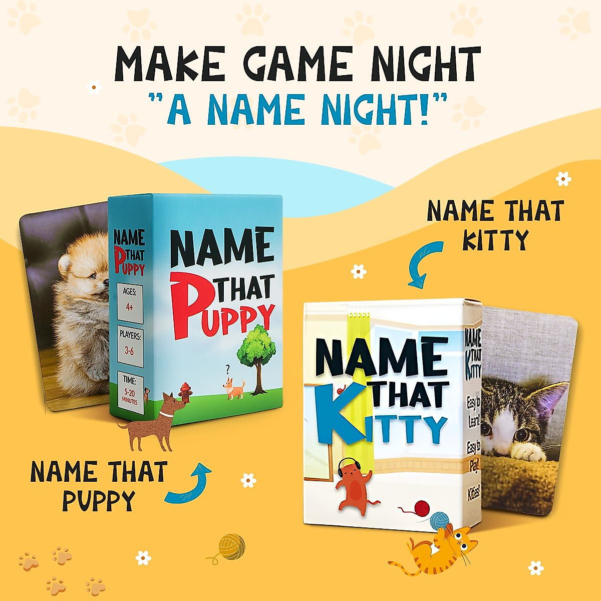 Name That Kitty - Cat Card Game for Kids 8-12 is Great for Cat Crafts, Cat Games, and Cat Memory Fans! Fun for Families, 9-Year-Old Girl Gifts, Cat Toys for Kids, or Cat-Themed Toys for Girls 6-8