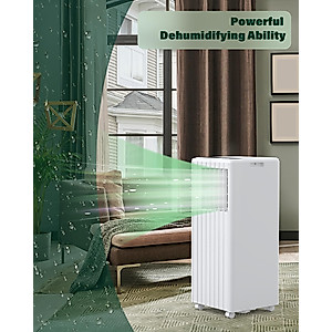 KYBOLT Portable Air Conditioners, 8000 BTU Air Conditioner Portable for Room up to 350 Sq. Ft. with Remote Control, White