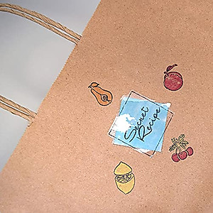 Brown Paper Bags with Handles - 10x5x13 50 Pack Medium Kraft Brown Bags with Handles for Gift Wrap, Wedding Favor Bags & Party Goodie Bags, Small Business, Retail, Boutique & Shopping Use, in Bulk