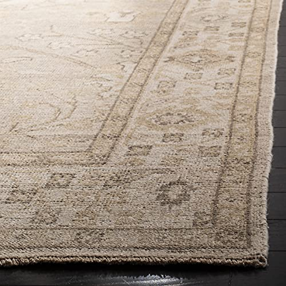 Safavieh Izmir Collection 10' x 14' Gold/Ivory IZM134D Hand-Knotted Traditional Premium New Zealand Wool Living Room Dining Bedroom Area Rug