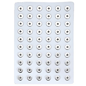 LOVGLISTEN Snap Jewelry Display Stands Pu Leather for 18-20MM Snaps Chunks Holds up to 60 Charms (18) (White)