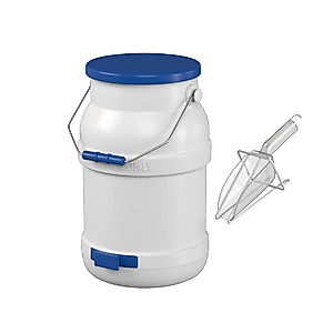 Krollen Industrial 5 Gallon Ice Bucket Kit with Lid, Mounting Bracket, 12 oz. Scoop and Scoop Holder