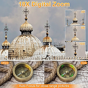 Vlogging Camera 4K 48MP Digital Camera Autofocus Cameras for Photography with 18X Digital Zoom Point and Shoot Camera with 64GB TF Card 4K Digital Camera 2 Batteries and Charger