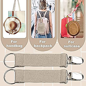 Container Bottles Travel Hat Clip Elastic Mitten Clips Extra Strong Stainless Steel Glove Clips Luggage Travel Hat Clip Portable Elastic Desk Makeup Organizers And Accessories (Dark Gray, One Size)