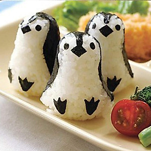 Hofumix Sushi Making Kit Rice Ball Molds Bento Accessories Sandwich Cutters for Kids Kitchen Tools for Baby Kids Meal