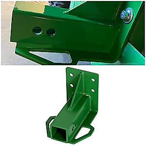 KUAFU Rear Trailer Hitch Receiver Compatible with John Deere Gator 4x2 6x4 Old Style Models with Vertical Brace Hardware Included