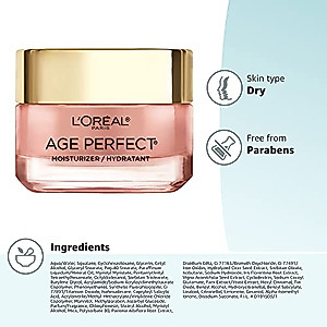 L’Oreal Paris Skincare Age Perfect Rosy Tone Face Moisturizer for Visibly Younger Looking Skin, Anti-Aging Day Cream, 1.7 oz, Packaging May Vary