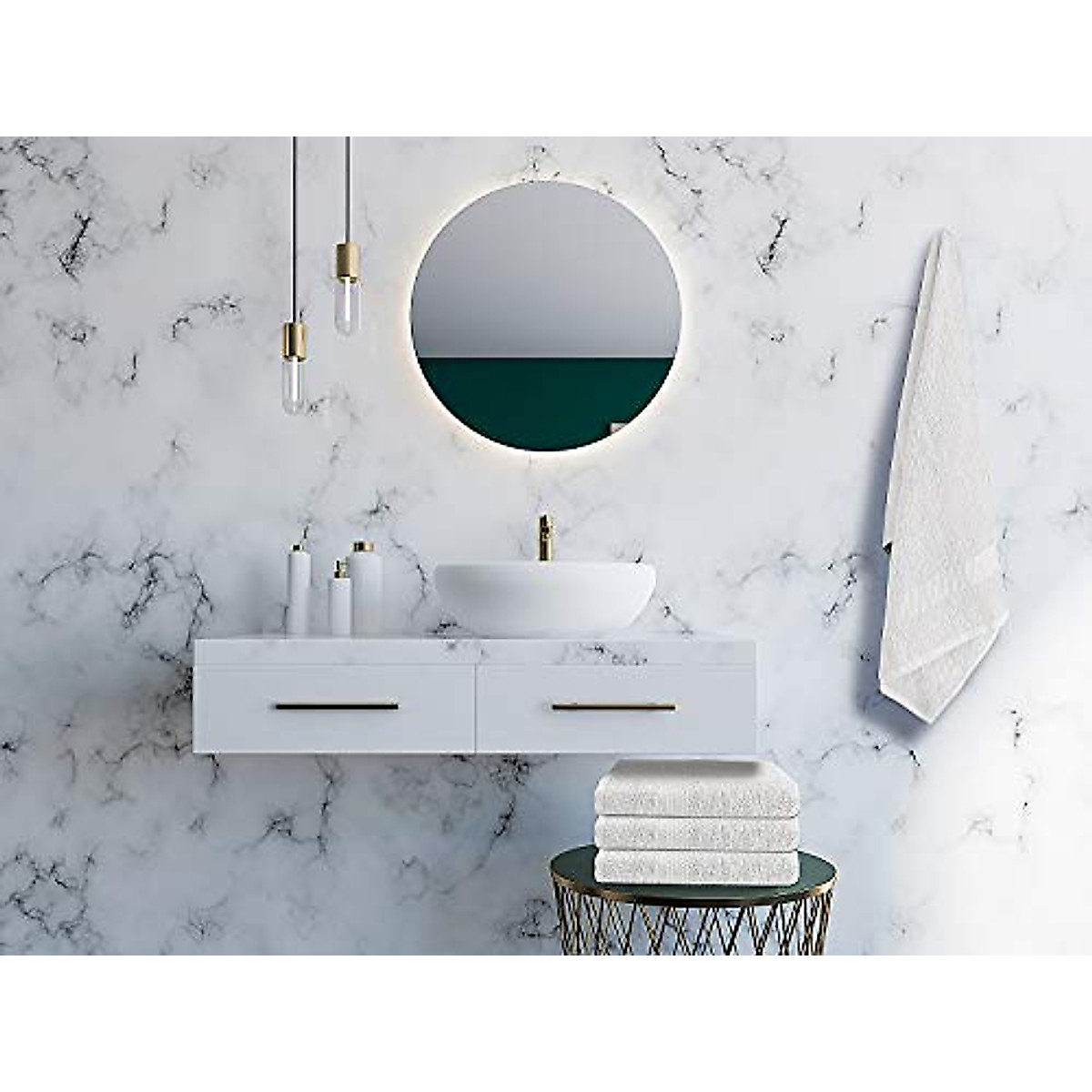 Zuperia Bath Towels 24 x 48 inches, Set of 6 - Ultra Soft 100% Combed Cotton White Towels, Highly Absorbent Daily Usage Bath Towel Set Ideal for Pool, Home, Gym, Spa, Hotel - (White)