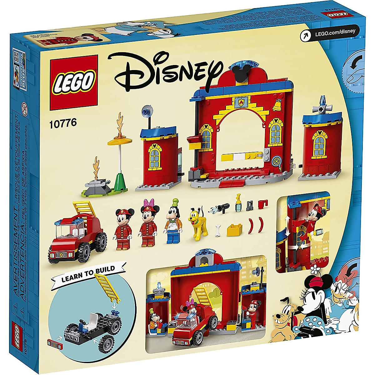 LEGO Disney Mickey and Friends – Mickey & Friends Fire Truck & Station 10776 Building Kit; Fun Firehouse Play Set; New 2021 (144 Pieces)