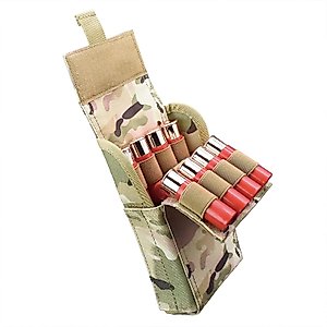 Binboll MOLLE Bullets Bag 16 Rounds Shotshell Nylon Accessory Bag for Belt Waistband Magazine Pouch (CP 25 Holes)