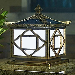 SPNEC Solar Lights, Outdoor Garden Lights, Home Gate Pillar Lights, Outdoor Garden Pillar Headlights