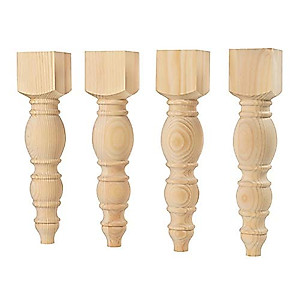 CAROLINA LEG CO. Modern Chunky Bench Legs - Perfect for Coffee Tables - Set of 4 - Made in NC - Dimensions: 3.5" x 16"