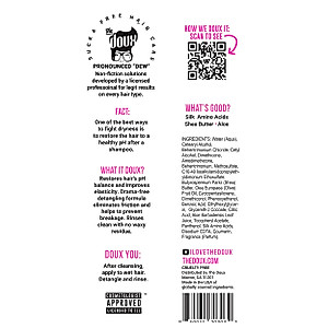 The Doux - FRESH RINSE Moisturizing Conditioner - Hydrating Hair Conditioner - Contains Shea Butter and Sea Silk - Sulfate-Free, Paraben-Free